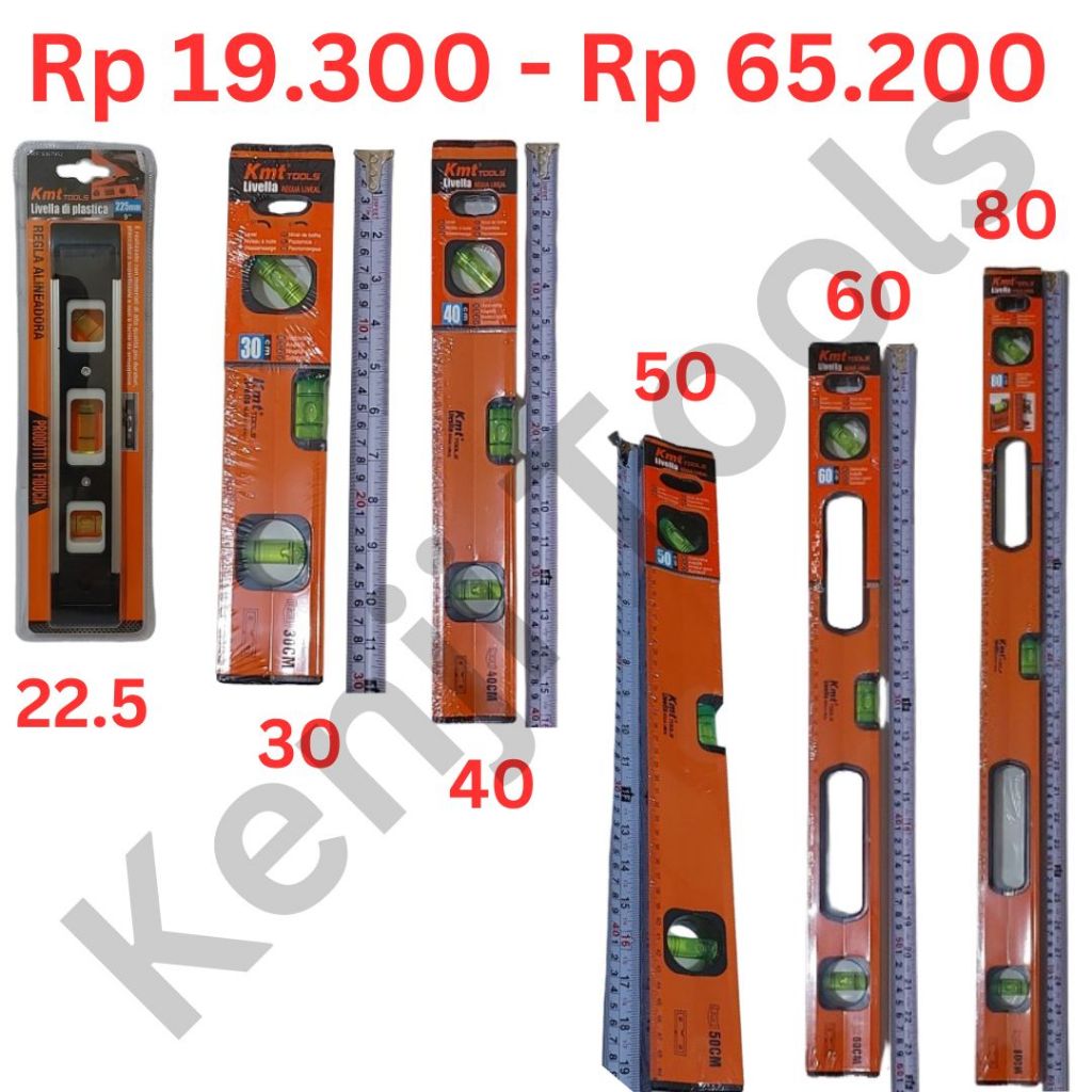 Jual Waterpas Magnet Aluminium 22.5 30 40 50 60 80 CM KMT | Shopee Indonesia