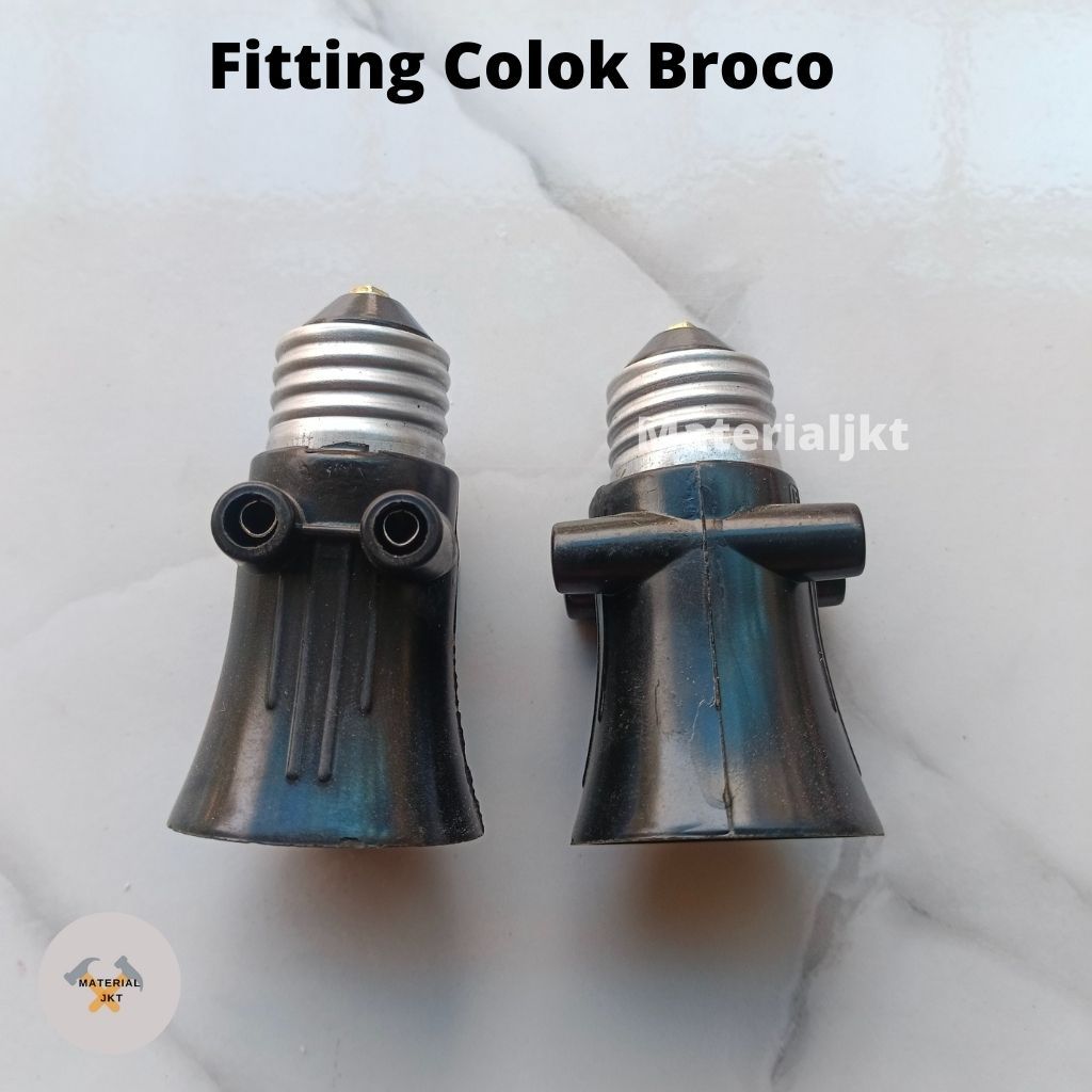Jual Fitting Kombinasi Broco / Fitting gantung lampu / 2 colokan SNI ...
