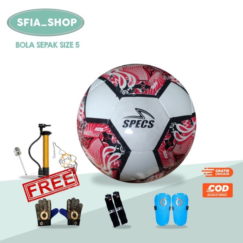 Jual Bola sepak size 5 bliter bola kaki bahan aselak dijahit tangan ...