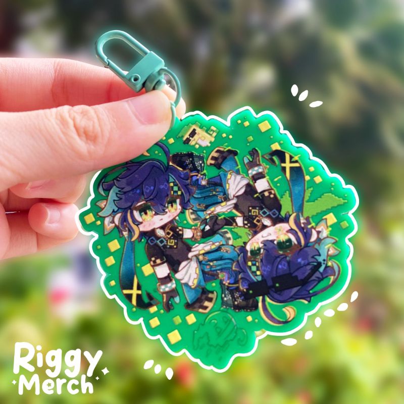 Jual (RiggyMerch) Ajaw & Kinich Colored Keychain | Gantungan Kunci ...