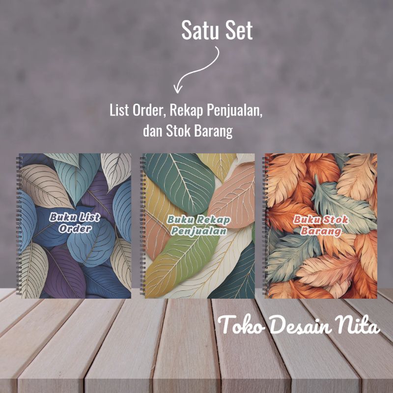 Jual PEKET BUKU ONLINE SHOP (BUKU LIST ORDER, REKAP PENJUALAN, STOK ...