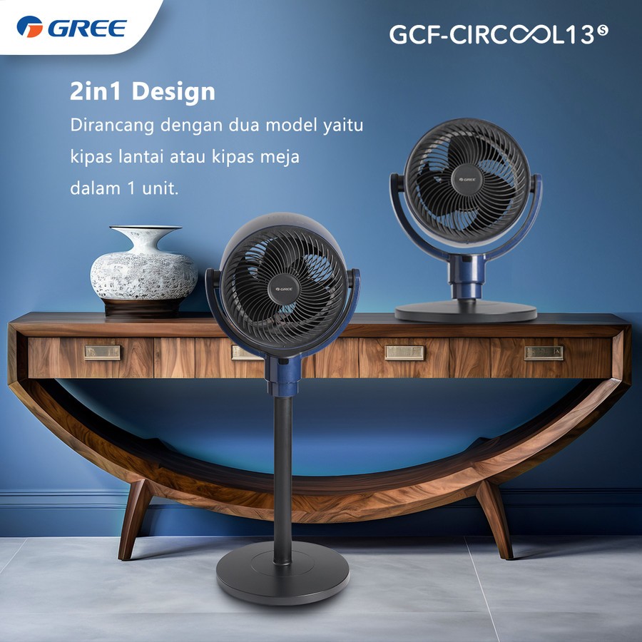 Jual Gree GCF-CIRCOOL13S Air Circulation Fan Ion Plasma Circool 2 in 1 ...