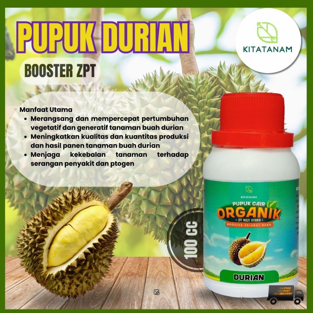 Jual Pupuk Durian terbaik, obat Durian biar buah lebat, Pupuk penyubur daun dan buah, Kitatanam ...