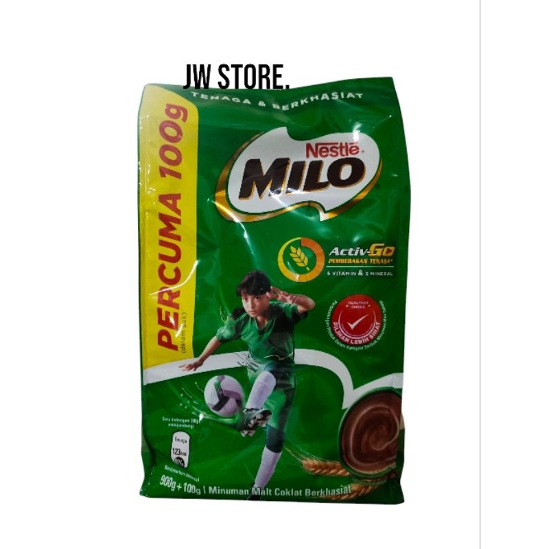 Jual Milo Activ-Go 900Grm Free 100Grm Kemasan Baru | Shopee Indonesia