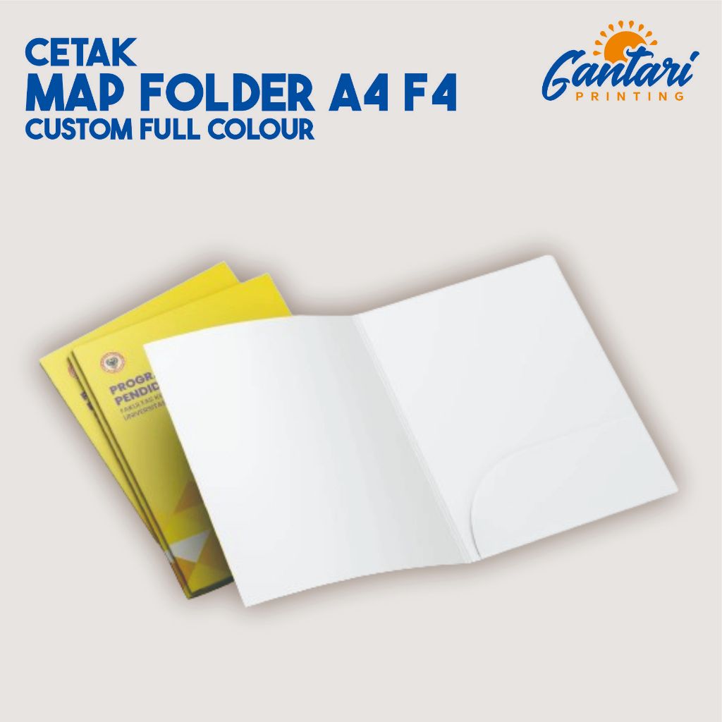 Jual Cetak Map Folio F4 CUSTOM FULL COLOUR Map Folder / Stop Map F4/A4 ...