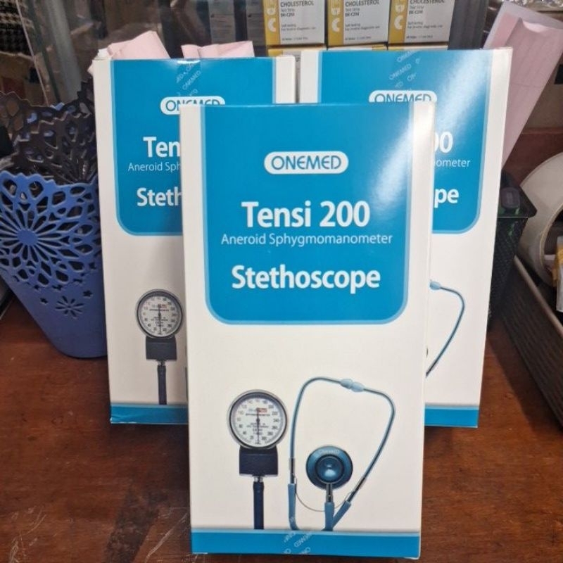 Jual tensi 200 aneroid onemed plus stethoscope/tensi aneroid onemed ...