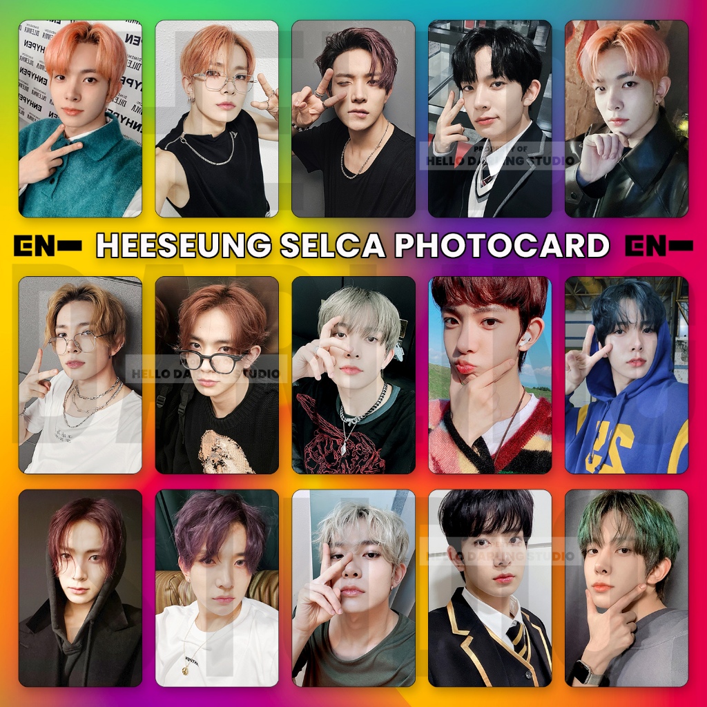 Jual 10 Pcs ENHYPEN Lee Heeseung Selca Photocard set. Unofficial. Fan ...