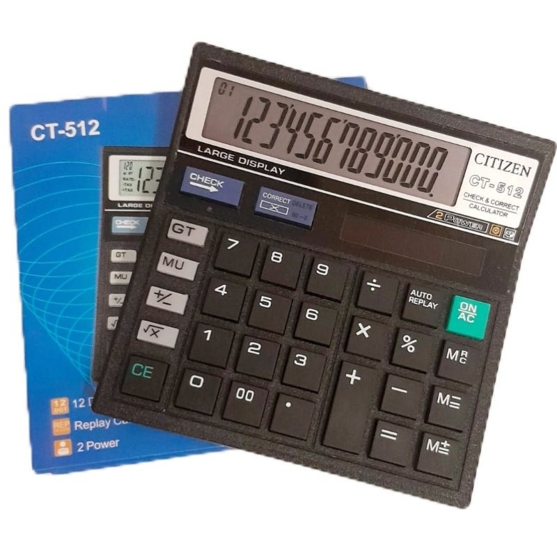 Jual KALKULATOR CITIZEN CT 512 ELECTRONIC/CALCULATOR DIGITAL | Shopee ...