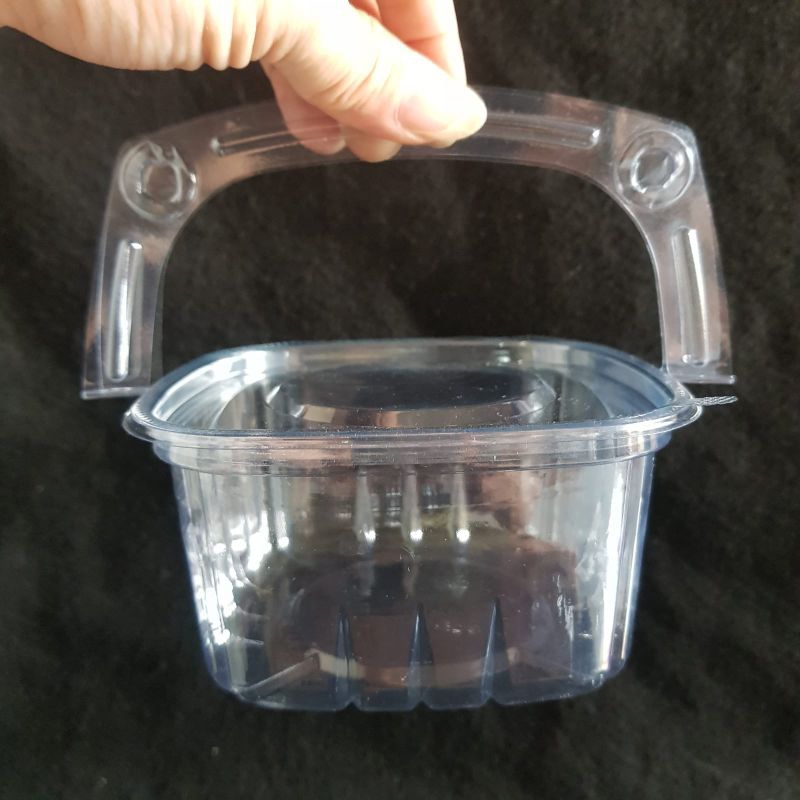 Jual 25pcs Mika Keranjang / Mika Es Buah 500ml + Tutup / Mika Tenteng ...