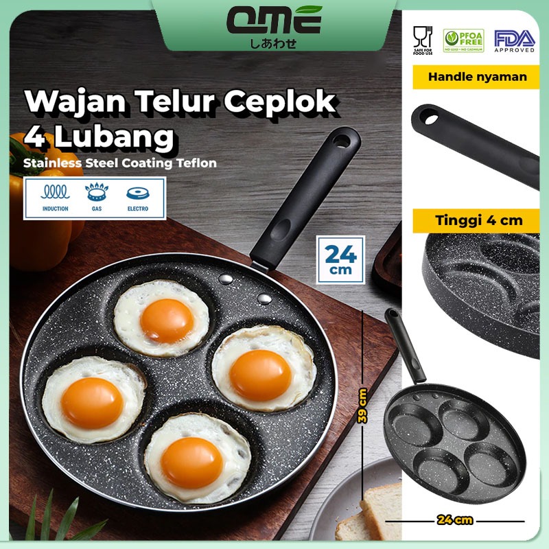 Jual PANCI CETAKAN TELUR 4 DATAR CETAKAN Panci Wajan 4 Lubang ...