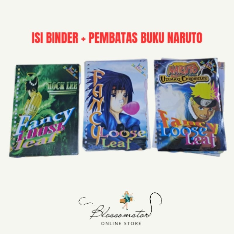 Jual KERTAS ISI BINDER + PEMBATAS BUKU NARUTO A5 | Shopee Indonesia