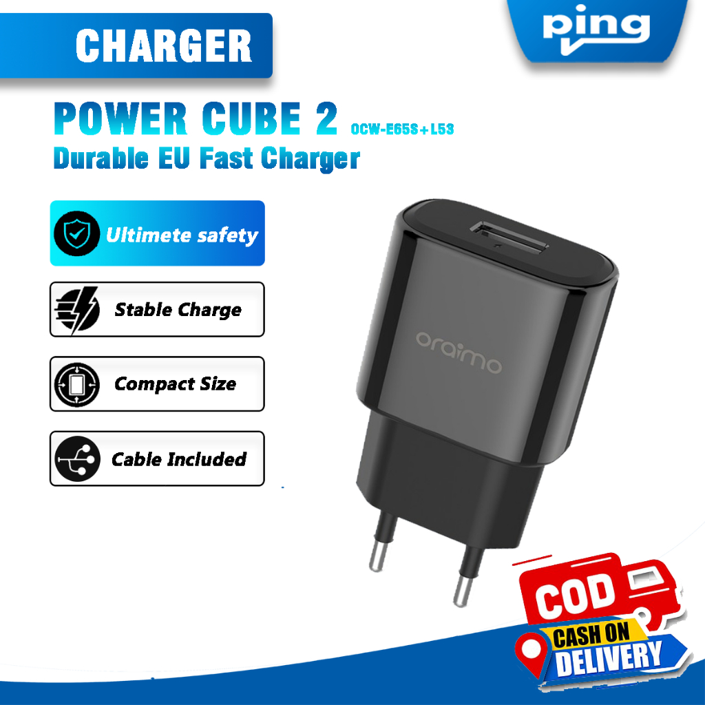 Jual Oraimo Charger Handphone Fast Charging 5V 2A Single Port USB ...