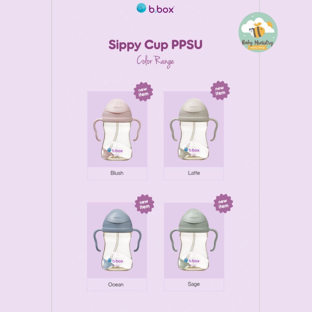 Jual b.box Sippy Cup PPSU 240ml / bbox botol minum ppsu / b box ppsu / b.box ppsu sippy cup ...
