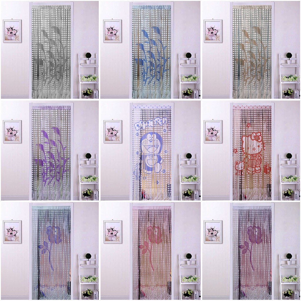 Jual Tirai Benang Halus Renda Bermotif Cantik 100cm x 200cm / Gorden ...