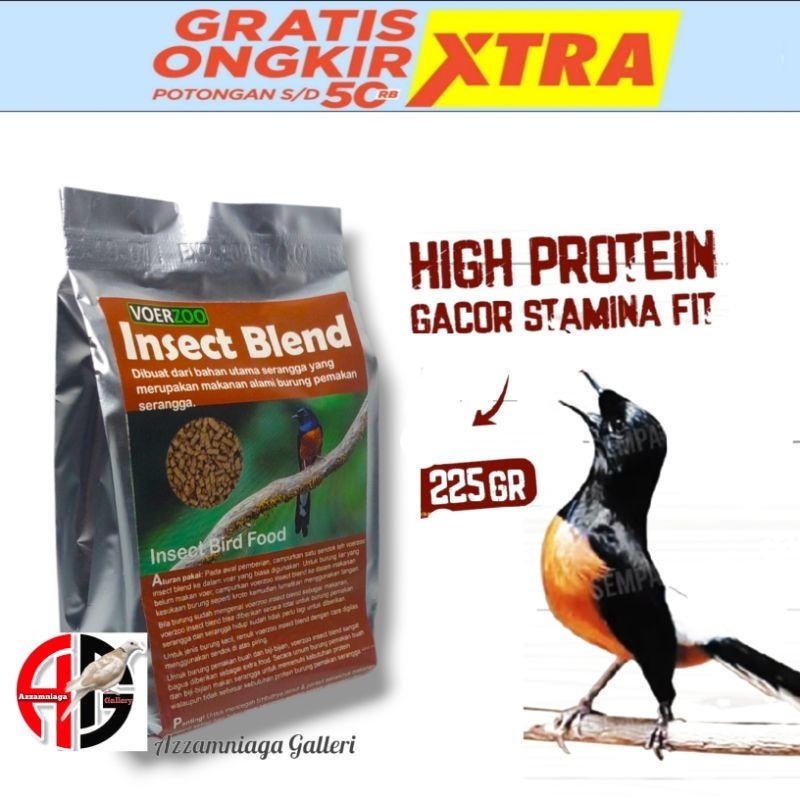 Jual VOER ZOO INSECT BLEND VOER BURUNG MURAI INSECT BLEND BERAT 225 GR ...