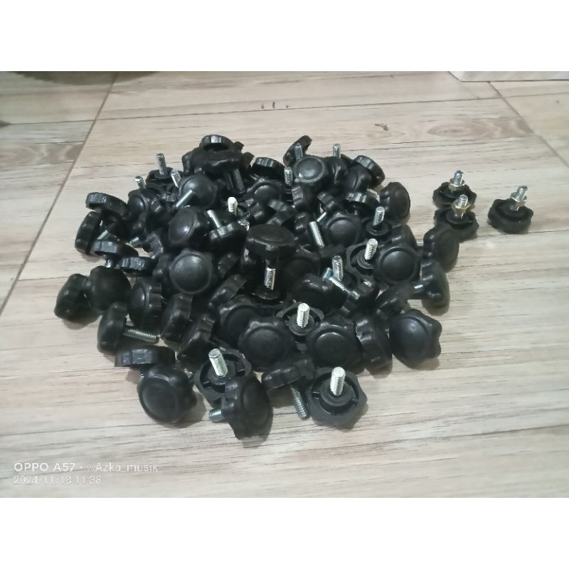 Jual Baut knop star/buat kepala plastik M6, M8 | Shopee Indonesia