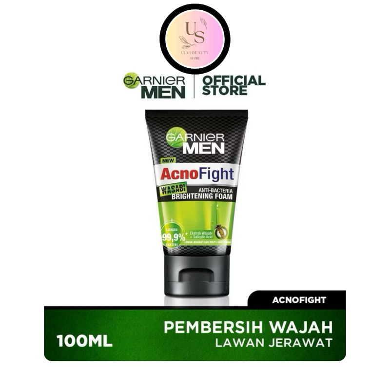 Jual GARNIER MEN - Acno Fight Wasabi Anti-Bacterial Brightening Foam | Shopee Indonesia