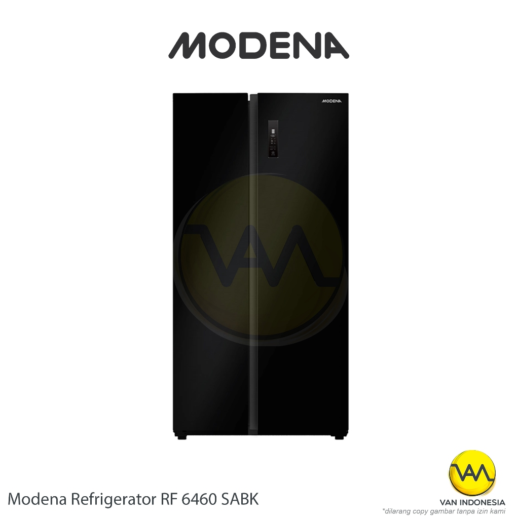 Jual Modena Refrigerator RF 6460 SABK / Kulkas Side by Side Garansi ...