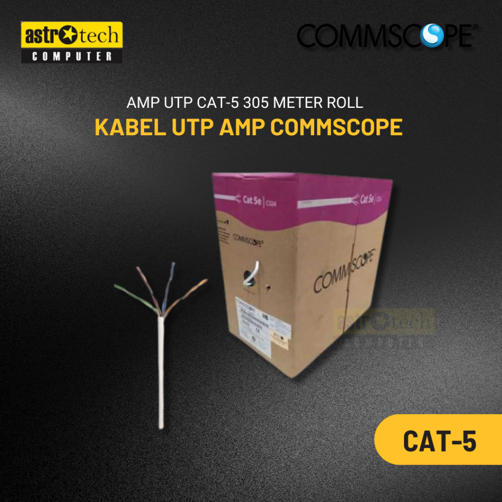 Jual Kabel UTP AMP Commscope CAT 5e / CAT 5 | Shopee Indonesia