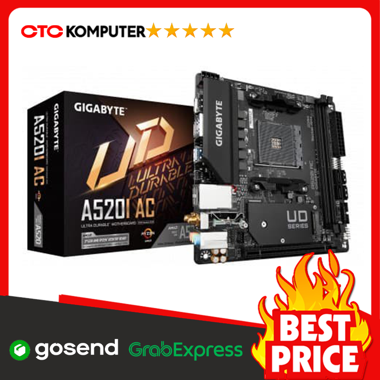 Jual Motherboard Gigabyte A520I AC (Socket AM4) | Shopee Indonesia