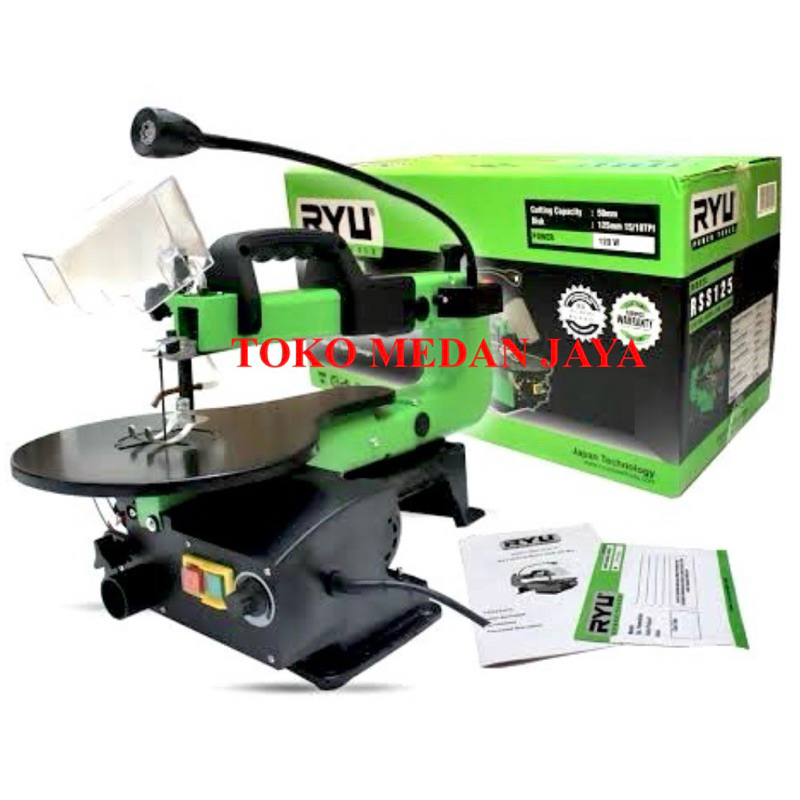 Jual MESIN SCROLL SAW RYU TEKIRO MESIN GERGAJI MEJA UKIR KAYU RSS125 ...