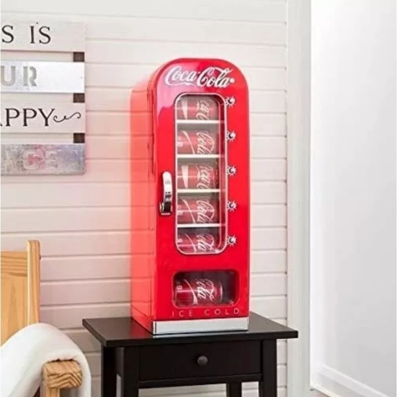 Jual Coca-cola Kulkas Retro Vintage Coca-Cola 10 Kaleng Pendingin 18°C ...