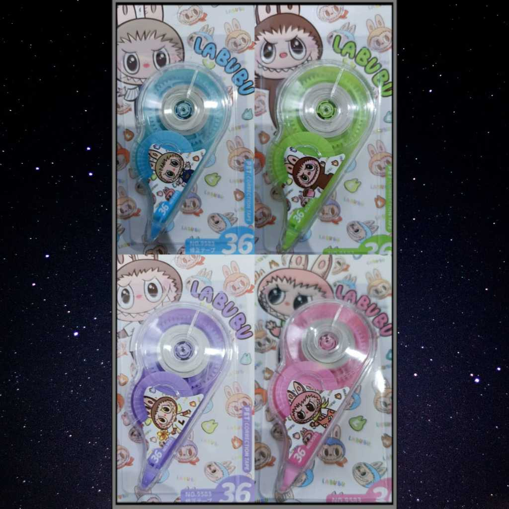 Jual CORRECTION TAPE LABUBU/ TIPE X KERTAS LABUBU 6 METER (NO 9583 ...