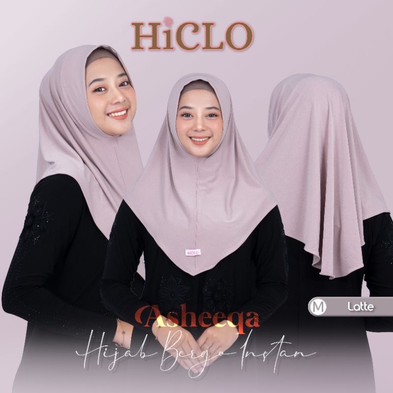 Jual Hijab by HiCLO - Bergo Asheeqa size M | Shopee Indonesia