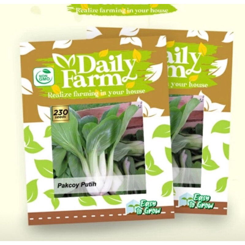 Jual DF benih PAKCOY PUTIH white pak coy sawi daging dari daily farm ...