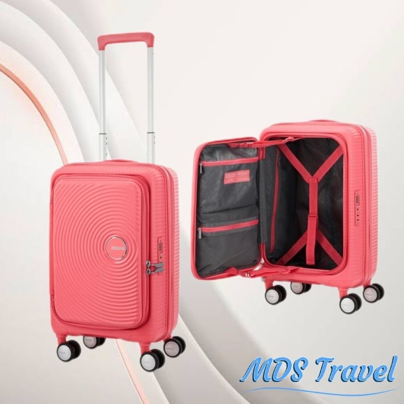 Jual Koper Curio American Tourister size Cabin 55/20" Original | Shopee ...