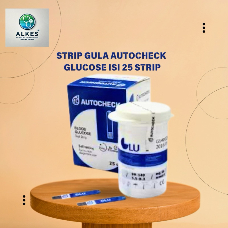Jual STRIP GULA AUTOCHECK GLUCOSE ISI 25 STRIP | Shopee Indonesia