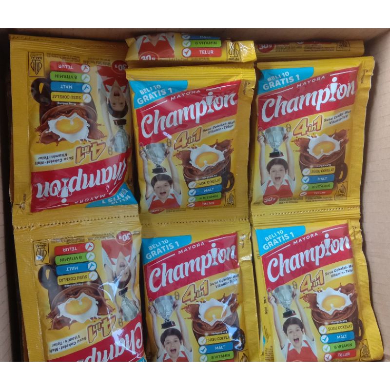 Jual MAYORA CHAMPION 10+1( isi 11 sachet) | Shopee Indonesia