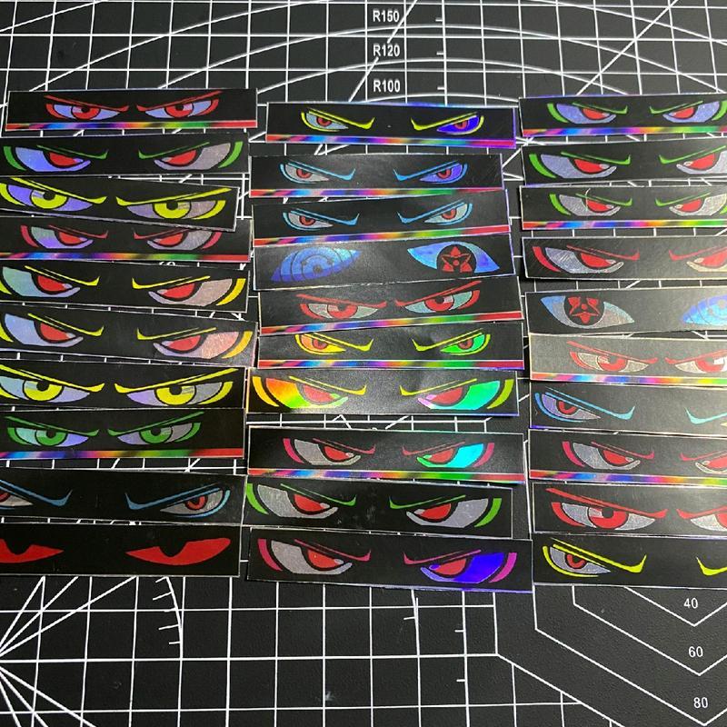 Jual 5 PASANG STIKER MATA EKSLUSIF HOLOGRAM STIKER MATA BUAT MINIATUR ...