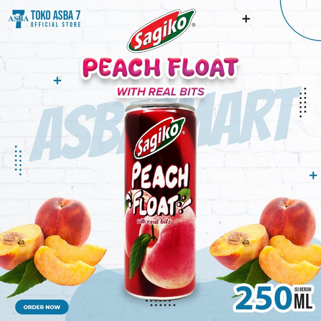 Jual SAGIKO PEACH FLOAT 250 ML | Shopee Indonesia