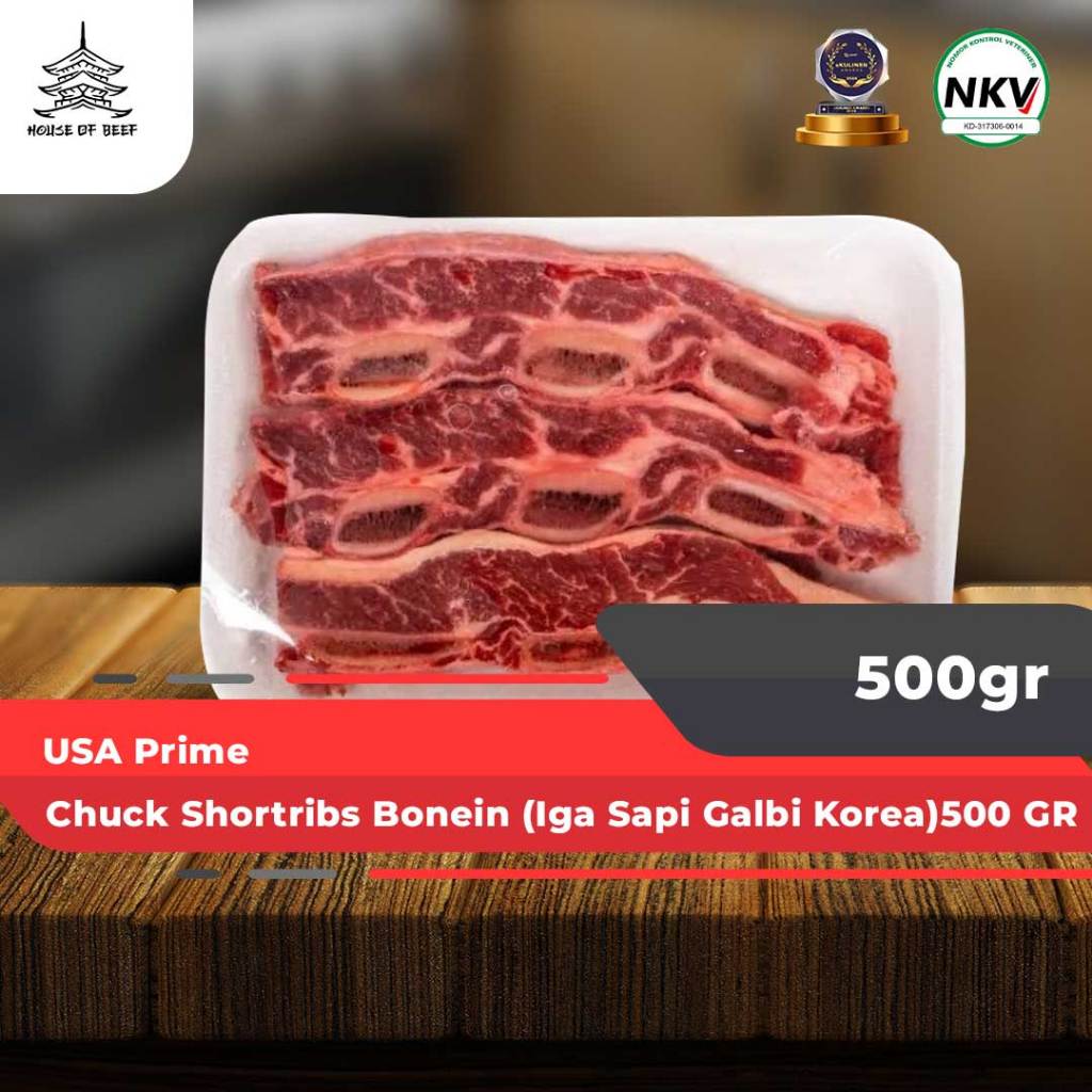 Jual Iga Sapi Galbi Kalbi Korean Cut FRESH | US Chuck Short Ribs Bonein ...