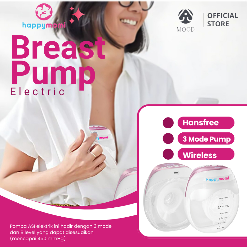Jual Happymomi Pompa ASI Elektrik Handsfree Wireless Electric Breast ...