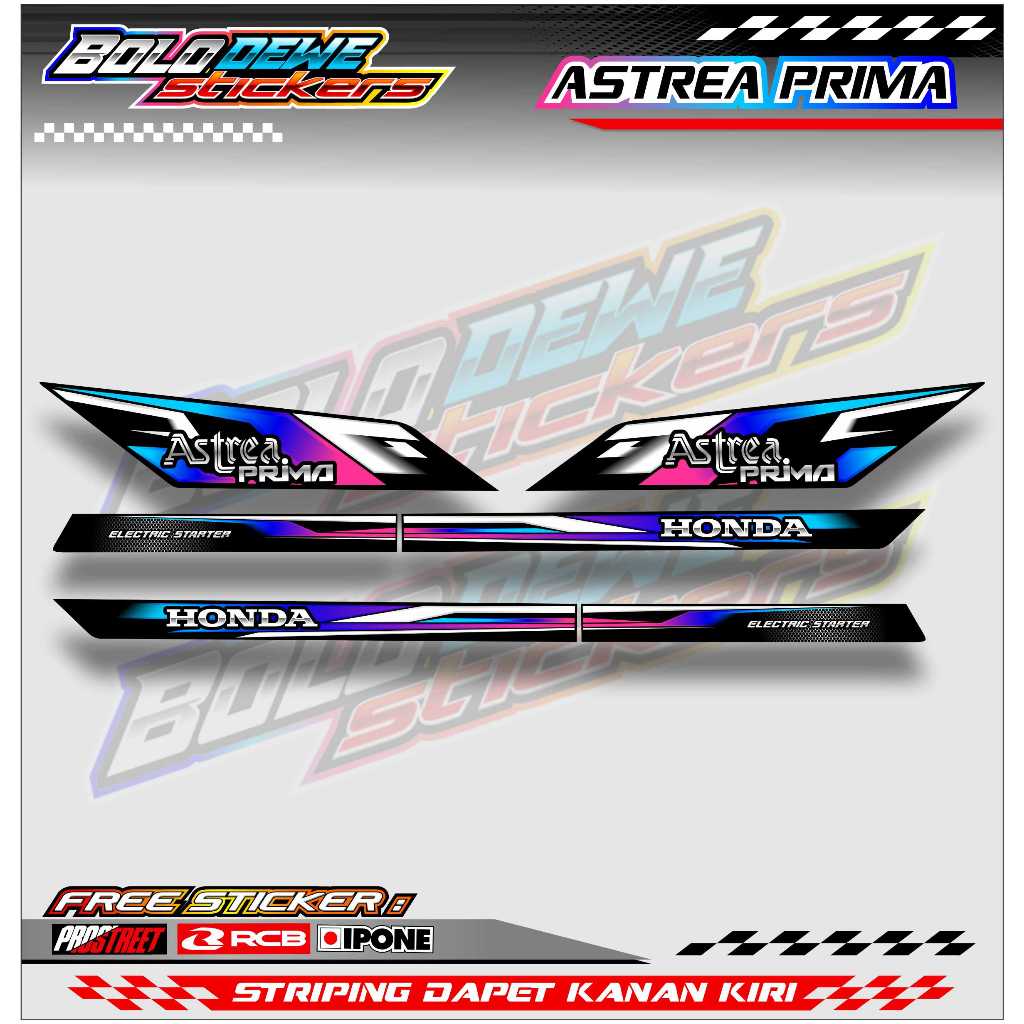 Jual STRIPING VARIASI HONDA ASTREA PRIMA / STICKER LIST MOTOR HONDA ...