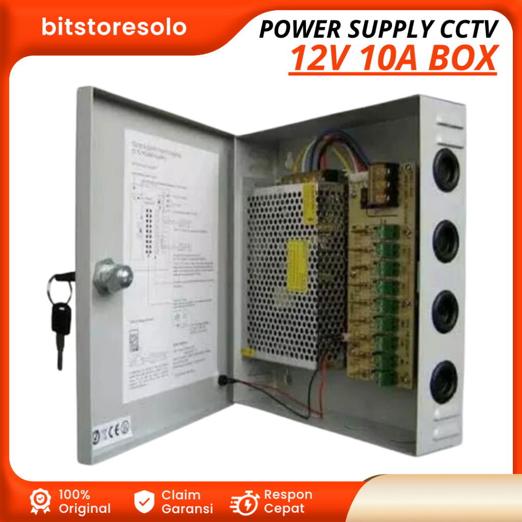 Jual Power Supply PSU CCTV Adaptor 12V 10A BOX | Shopee Indonesia