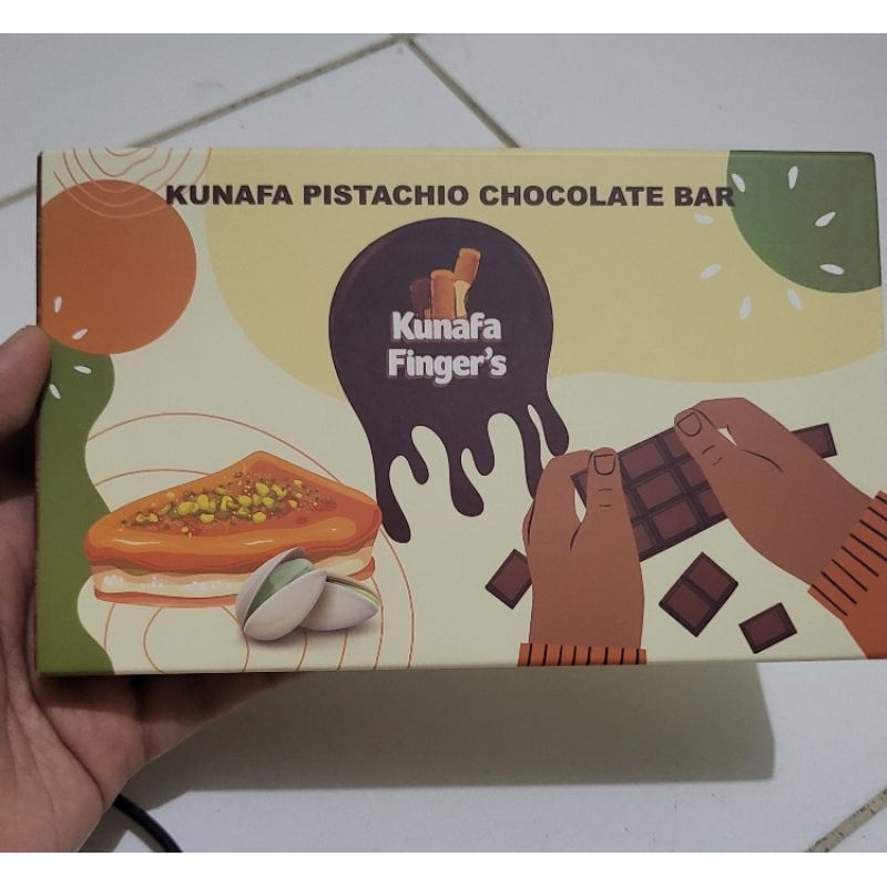 Jual KUNAFA PISTACHIO CHOCOLATE BAR | KUNAFA LOTUS CHOCOLATE BAR ...