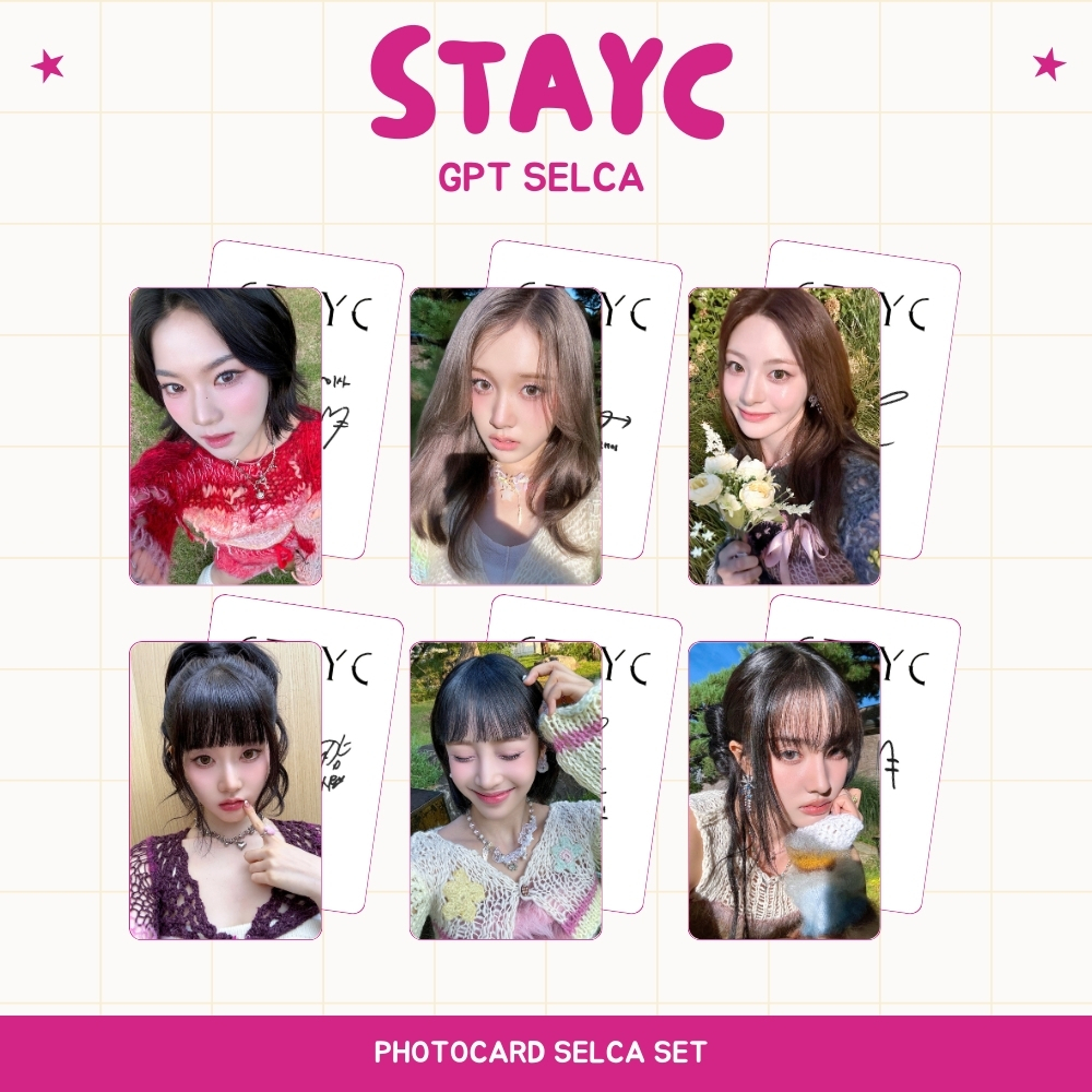 Jual PHOTOCARD STAYC SELCA GPT 2SISI (ISI 5 PCS + LAMINASI 2 SISI ...
