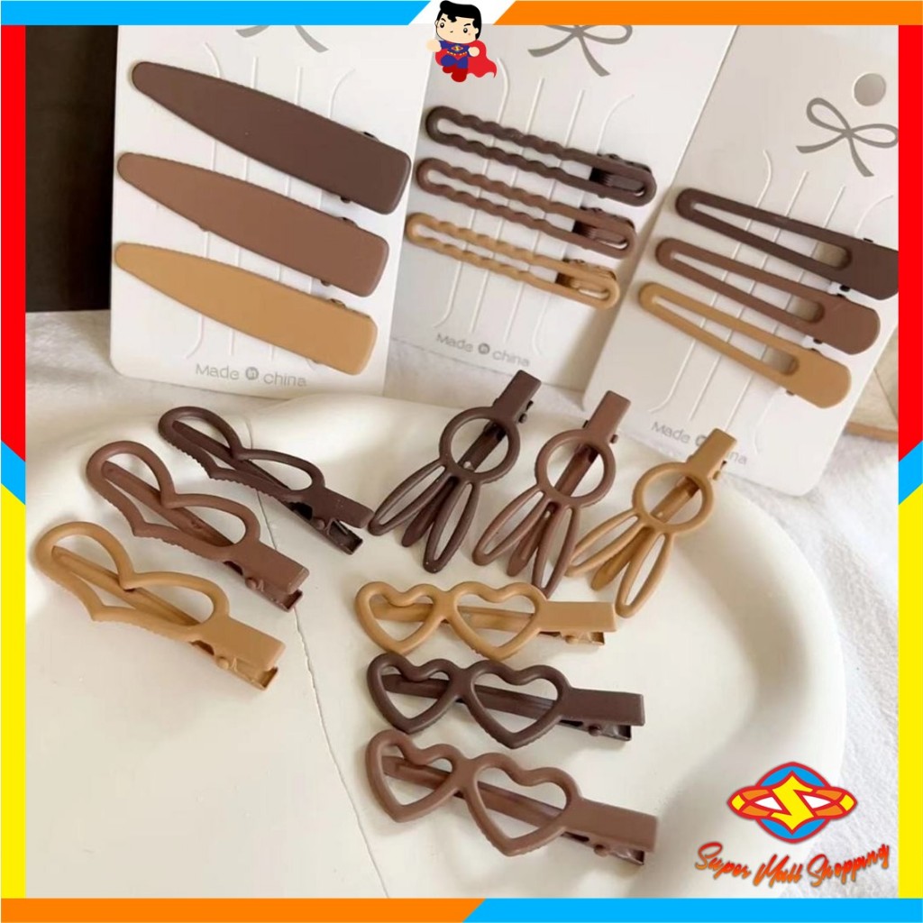 Jual SMS Jepit Rambut Klip Korea Vintage 3 in 1 Hairclip Wanita Korean ...