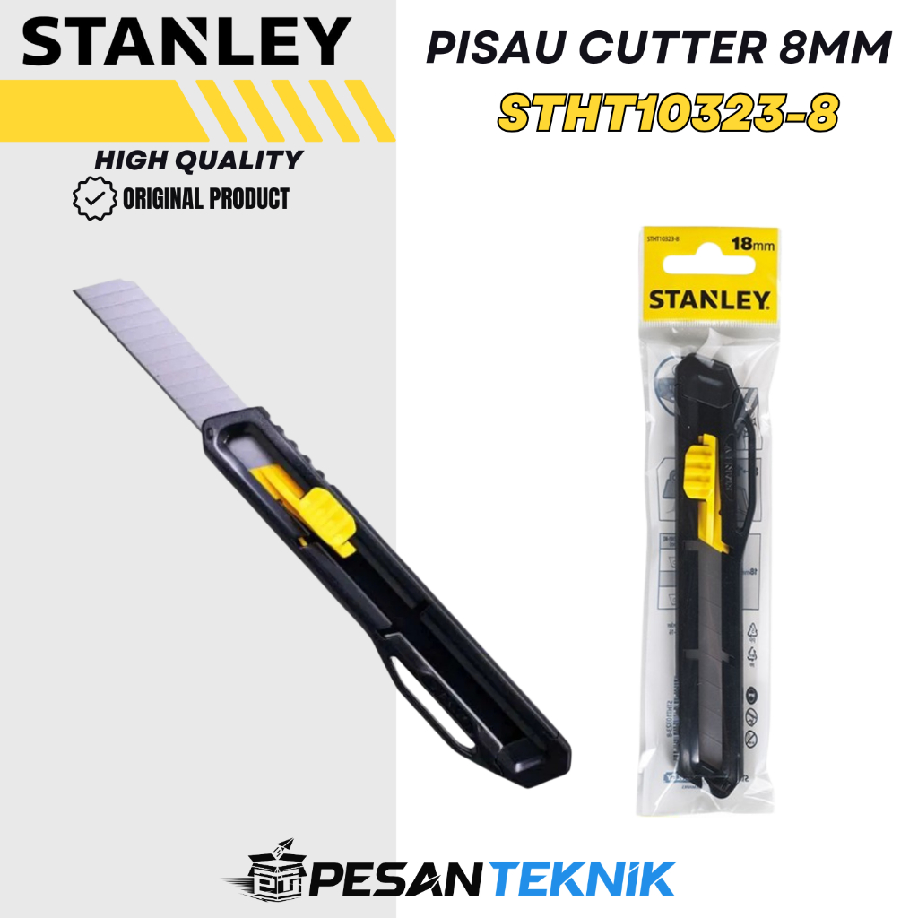 Jual Pisau Cutter Plastic Knife 18mm STANLEY STHT10323-8 | Shopee Indonesia