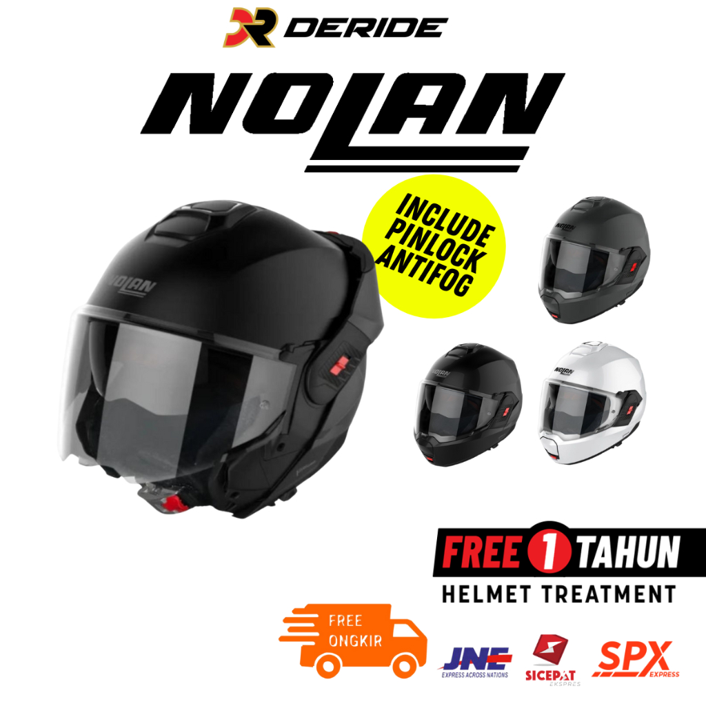 Jual HELM MODULAR NOLAN N120-1 CLASSIC N-COM MODULAR FLIP BACK FULL FACE SNI ECE ORIGINAL N120 1 ...