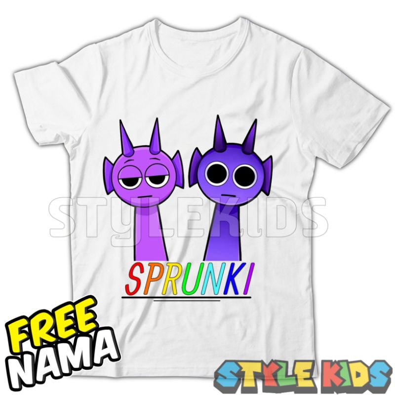 Jual BISA COD FREE NAMA Kaos Anak Logo Sprunki Incredibox Baju Anak ...
