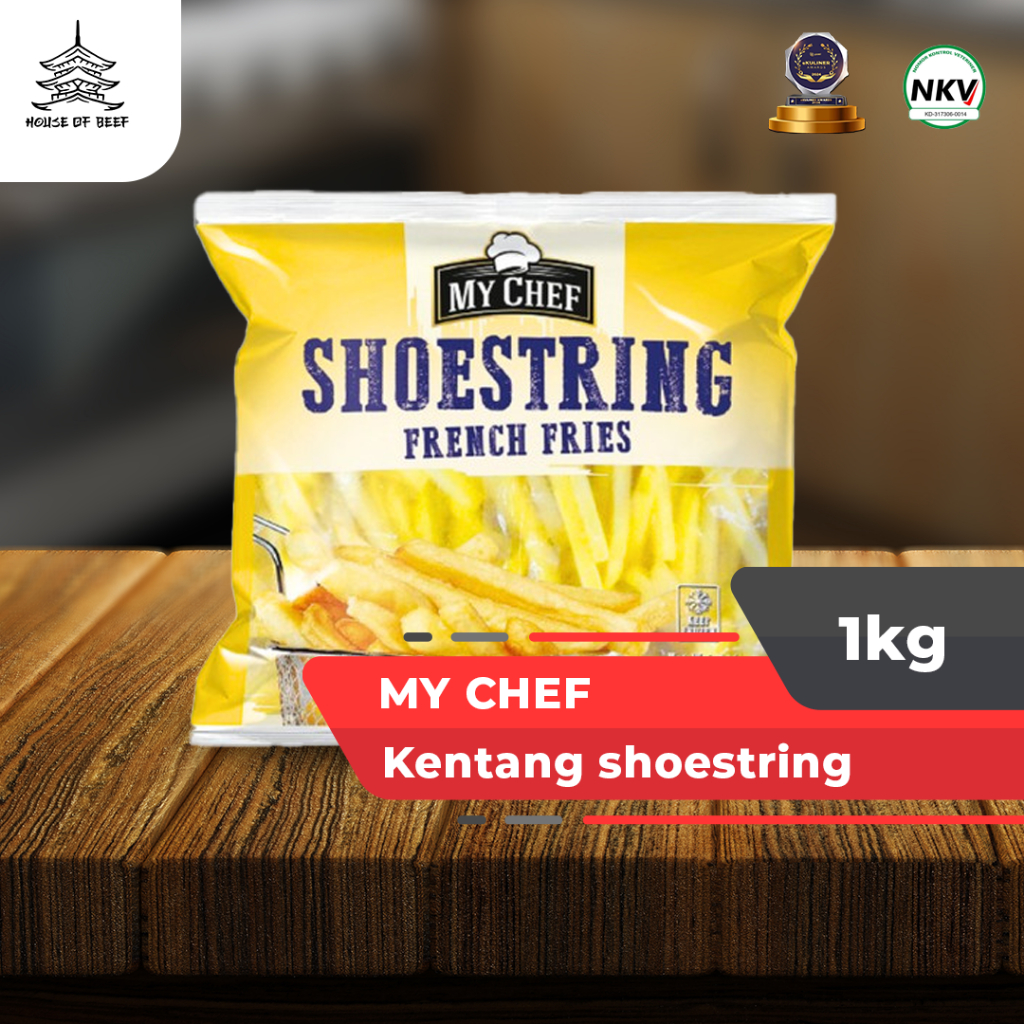 Jual MY CHEF Kentang Shoestring / Crinkle Cut 1kg | Shopee Indonesia