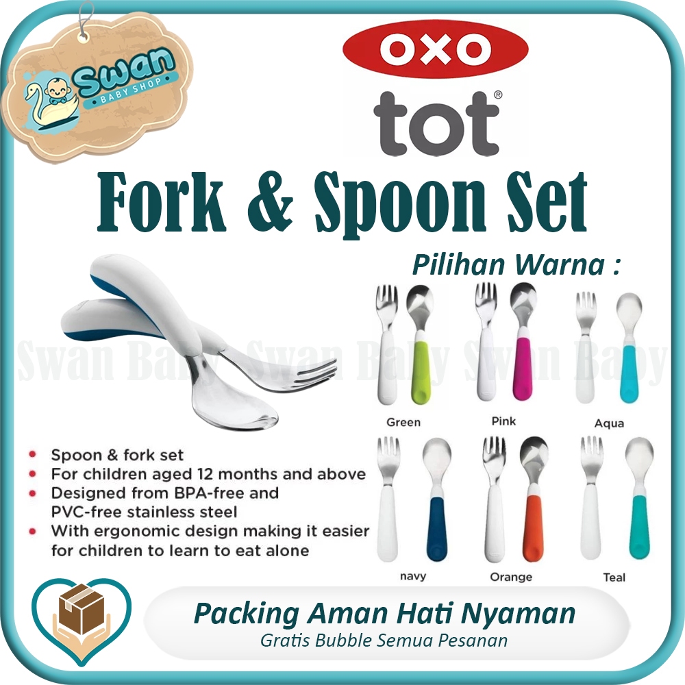 Jual OXO Tot Fork & Spoon Set | Shopee Indonesia