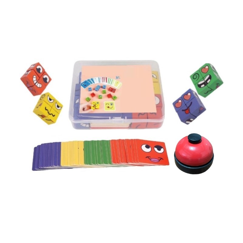 Jual Mainan Anak TRC-025 MULTIPLAYER BATTLE FACE CHANGING CUBE Tebak ...