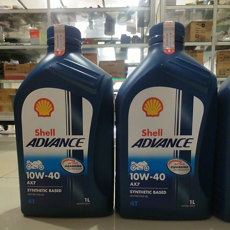 Jual OIL SHELL AX7 1LT ADVANCE 10W-40 ORIGINAL | Shopee Indonesia