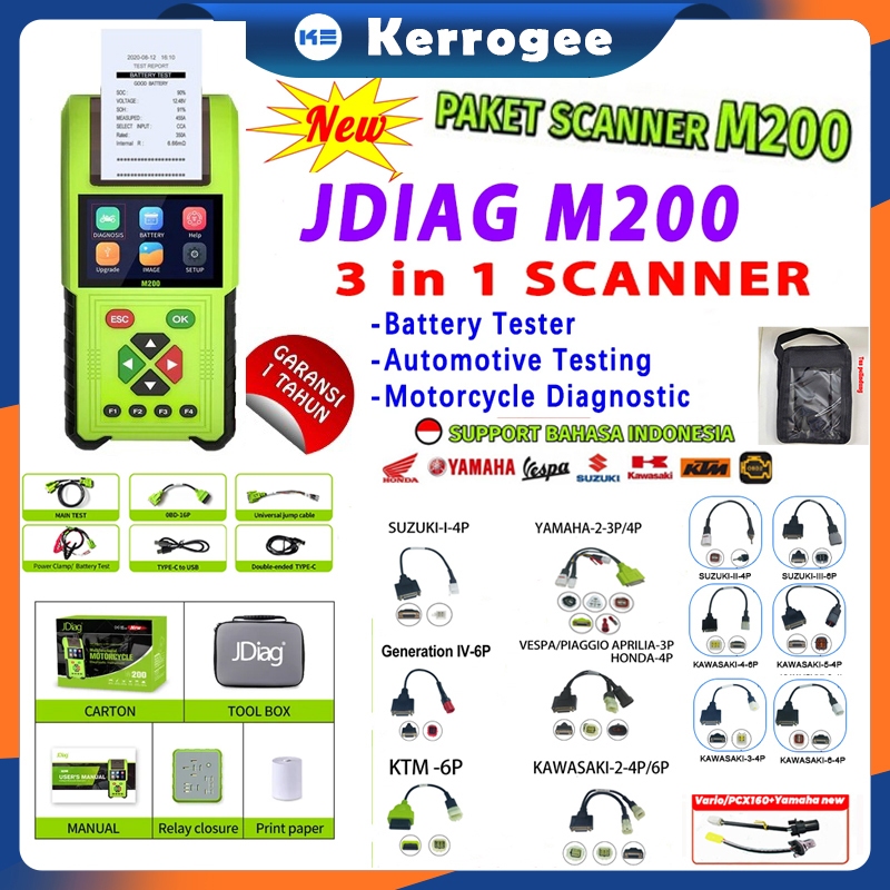 Jual Ready!!!-Scanner Motor JDiag M200/M200 PRO REMAP Motor Scanner ...