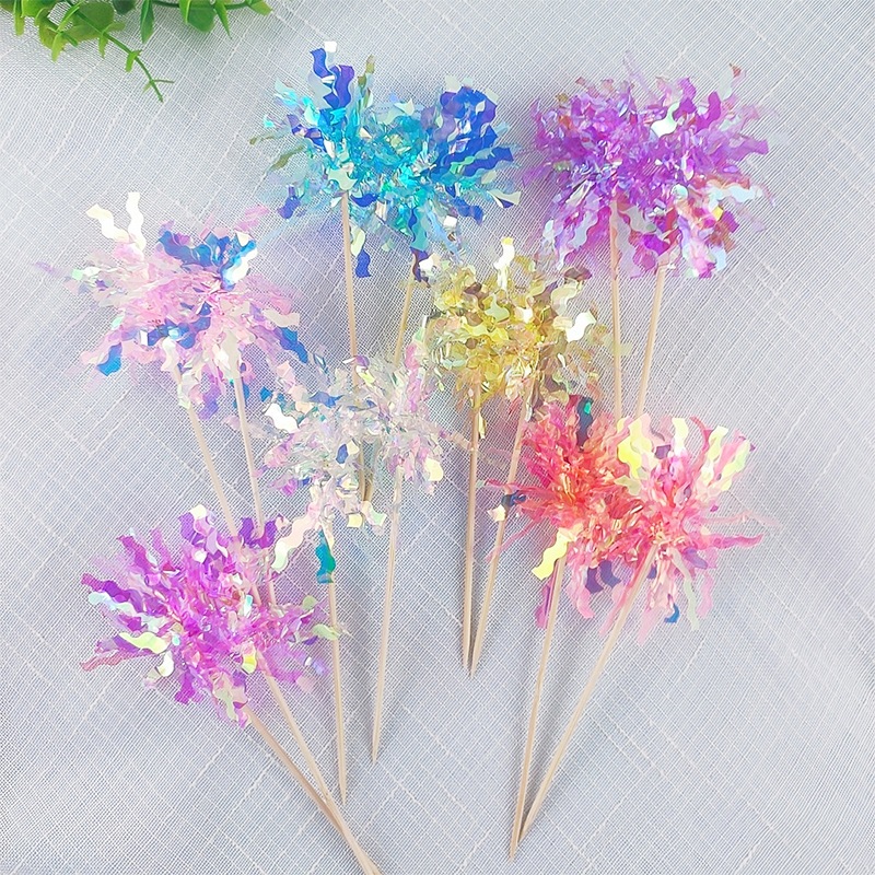 Jual Isi 5 Cake Topper Kembang bunga Bling Bling / Hiasan Cake Bling ...